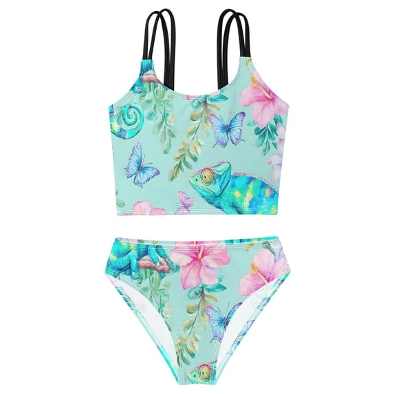 BZSMCE Swimsuit 2-Piece Tank Swimming Wear Quick Dry Bathing Suit ...