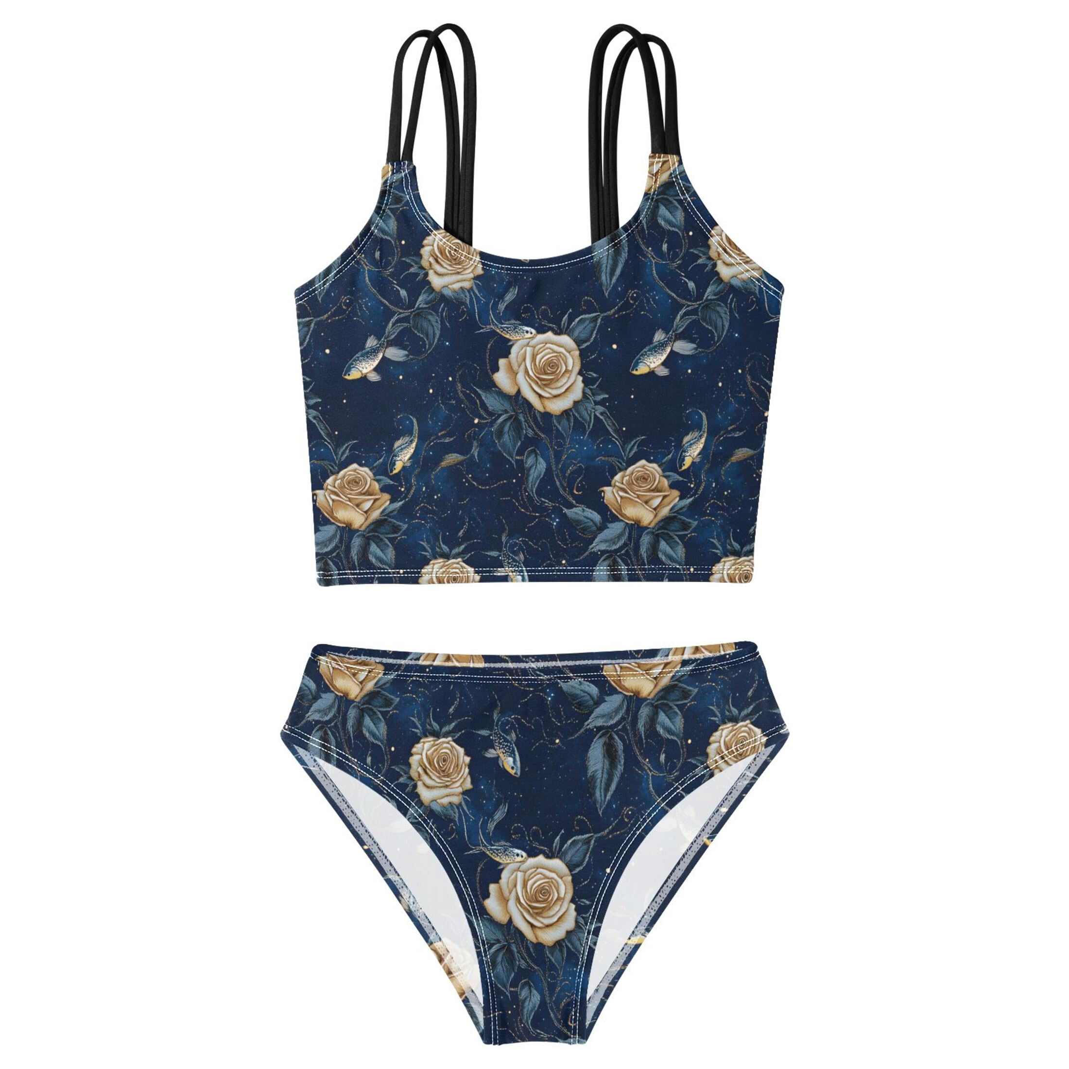 BZSMCE Swimsuit 2-Piece Tank Swimming Wear Quick Dry Bathing Suit ...