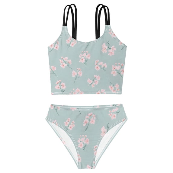 BZSMCE Swimsuit 2-Piece Tank Swimming Wear Quick Dry Bathing Suit ...