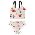BZSMCE Swimsuit 2-Piece Tank Swimming Wear Quick Dry Bathing Suit-Crabs ...