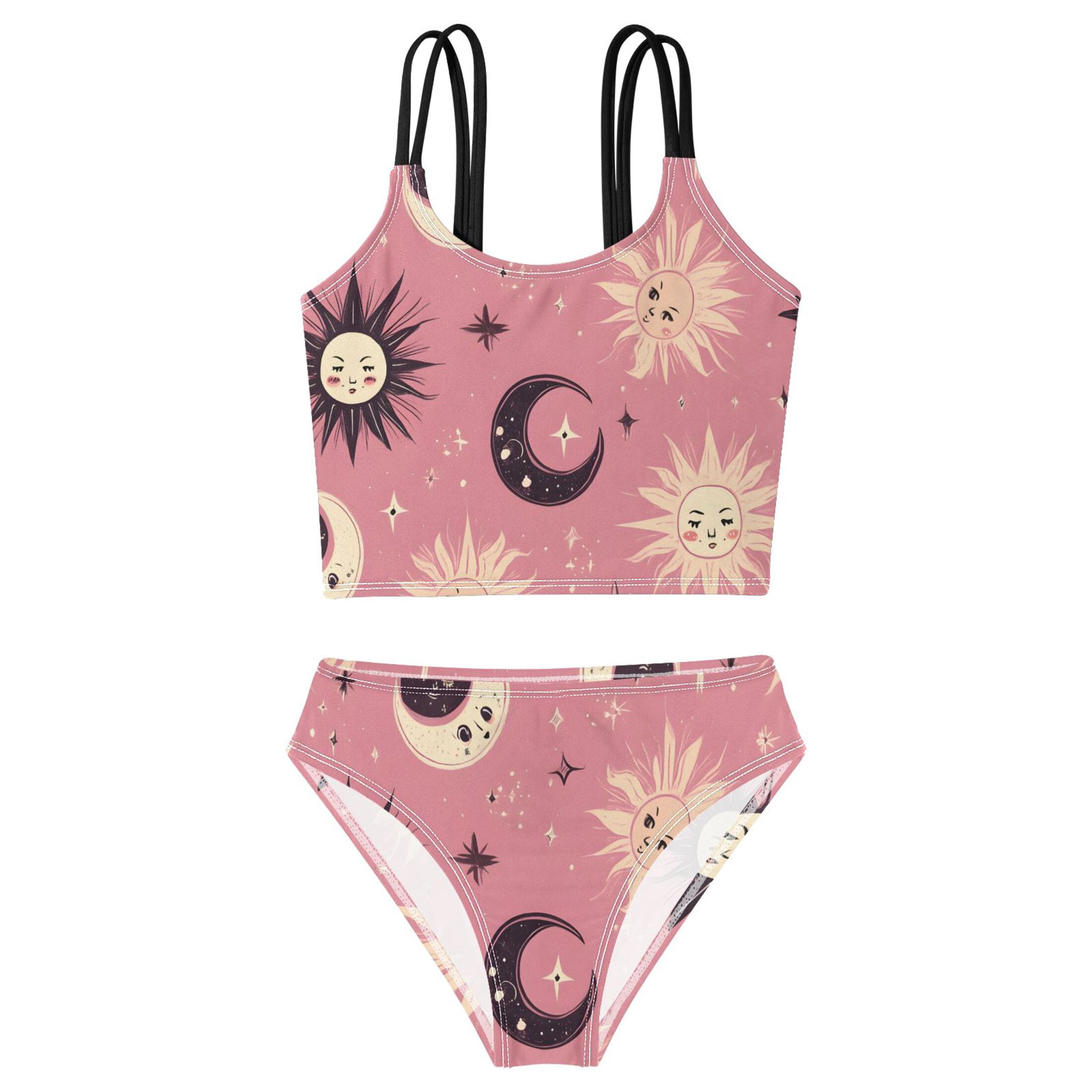 BZSMCE Swimsuit 2-Piece Tank Swimming Wear Quick Dry Bathing Suit-Cute ...