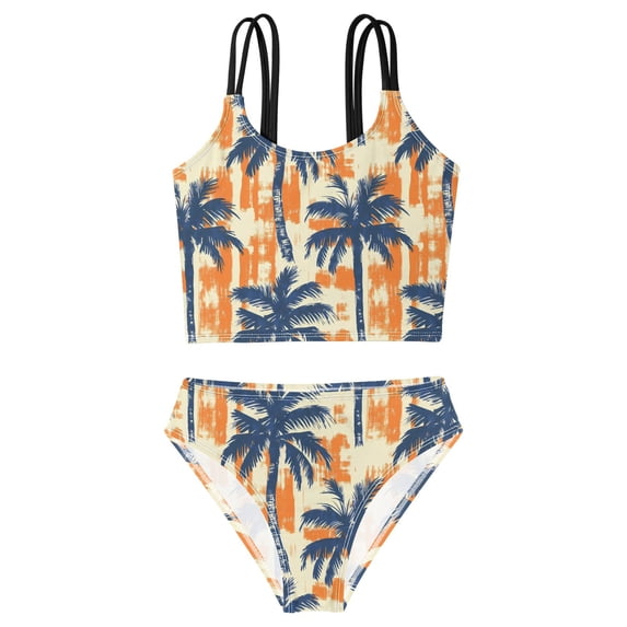 BZSMCE Swimsuit 2-Piece Tank Swimming Wear Quick Dry Bathing Suit-Dark ...