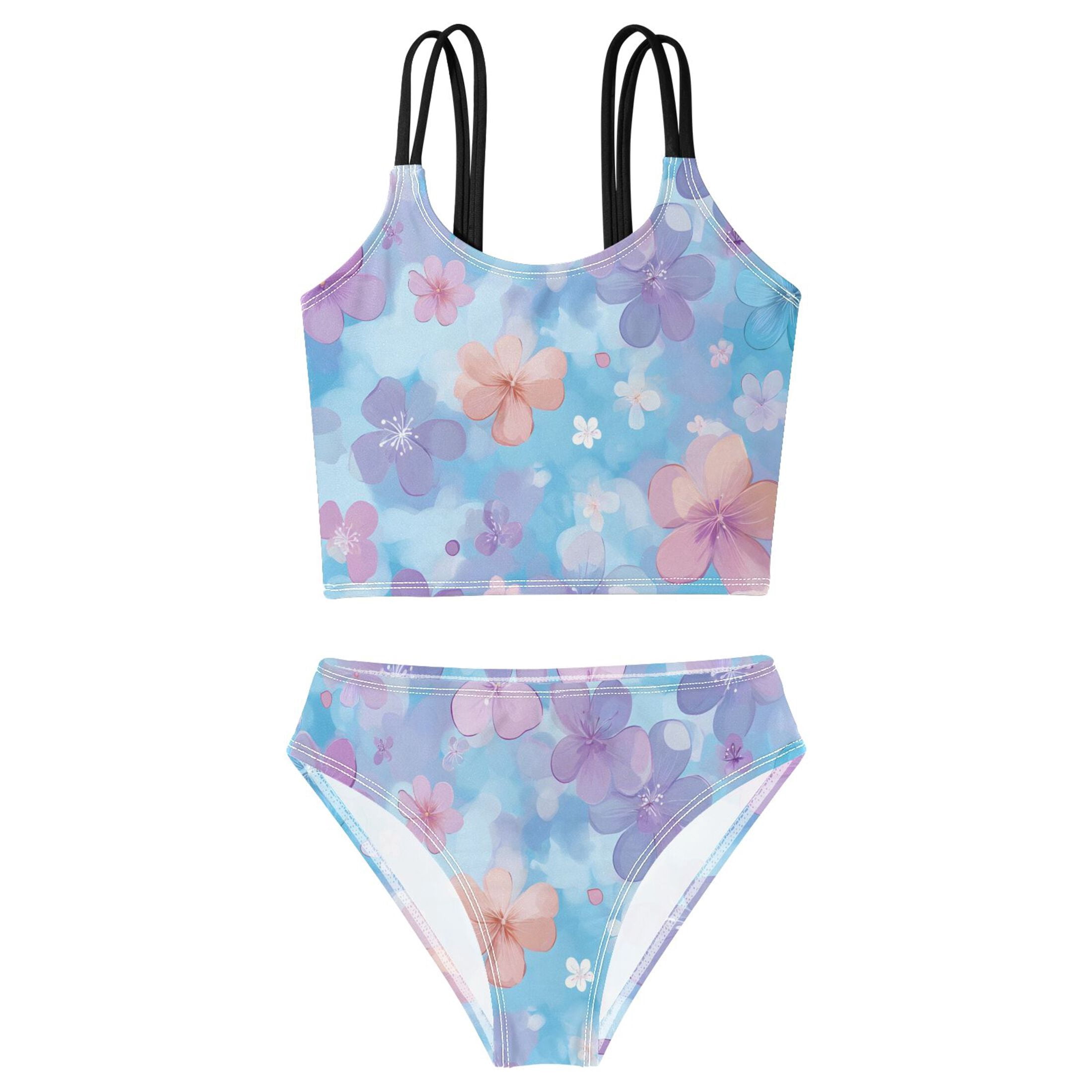BZSMCE Swimsuit 2-Piece Tank Swimming Wear Quick Dry Bathing Suit ...