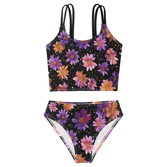 BZSMCE Swimsuit 2-Piece Tank Swimming Wear Quick Dry Bathing Suit ...