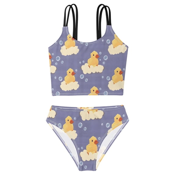 BZSMCE Swimsuit 2-Piece Tank Swimming Wear Quick Dry Bathing Suit-Duck ...