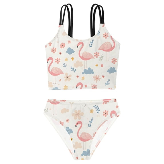 BZSMCE Swimsuit 2-Piece Tank Swimming Wear Quick Dry Bathing Suit ...