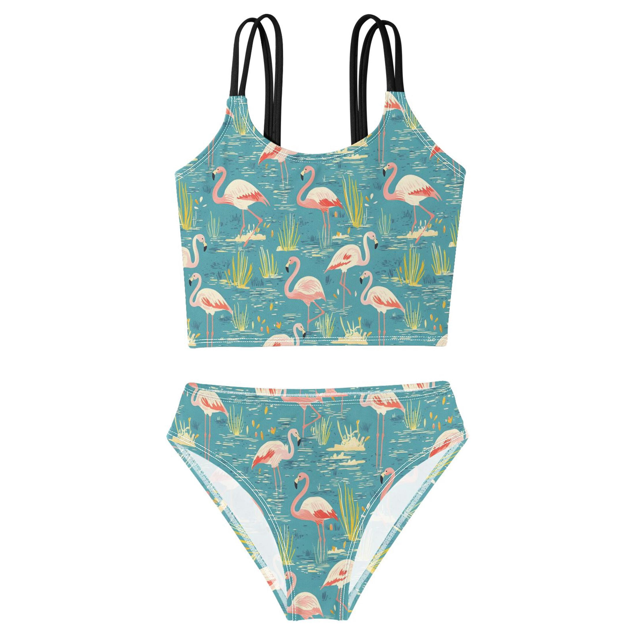BZSMCE Swimsuit 2-Piece Tank Swimming Wear Quick Dry Bathing Suit ...