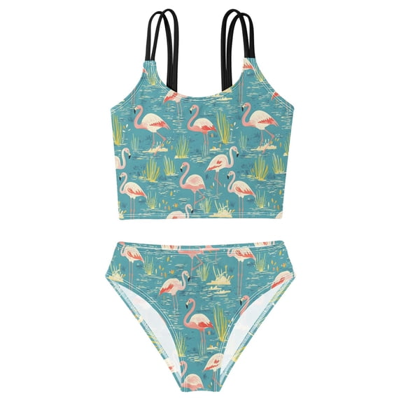 BZSMCE Swimsuit 2-Piece Tank Swimming Wear Quick Dry Bathing Suit ...