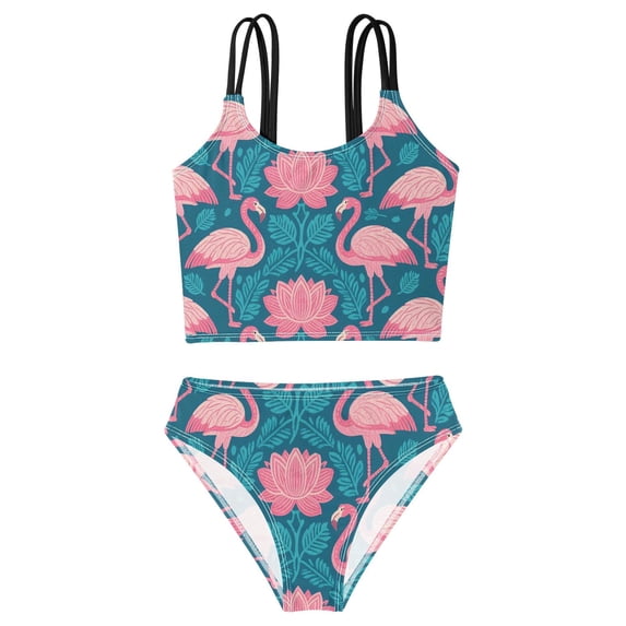 BZSMCE Swimsuit 2-Piece Tank Swimming Wear Quick Dry Bathing Suit ...
