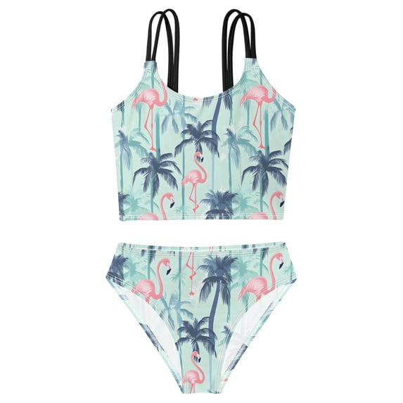BZSMCE Swimsuit 2-Piece Tank Swimming Wear Quick Dry Bathing Suit ...