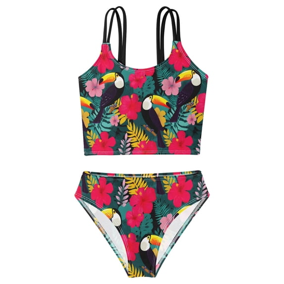 BZSMCE Swimsuit 2-Piece Tank Swimming Wear Quick Dry Bathing Suit ...