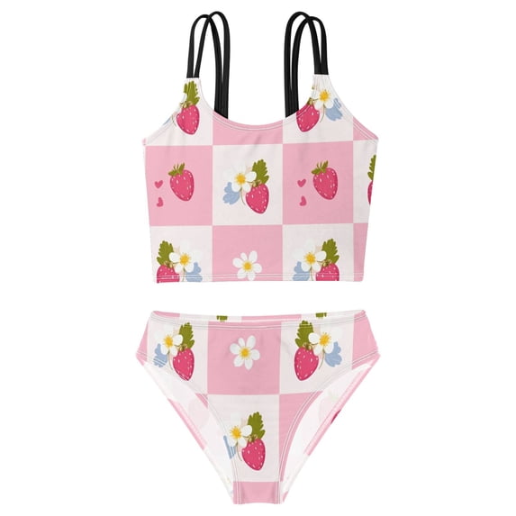 BZSMCE Swimsuit 2-Piece Tank Swimming Wear Quick Dry Bathing Suit ...