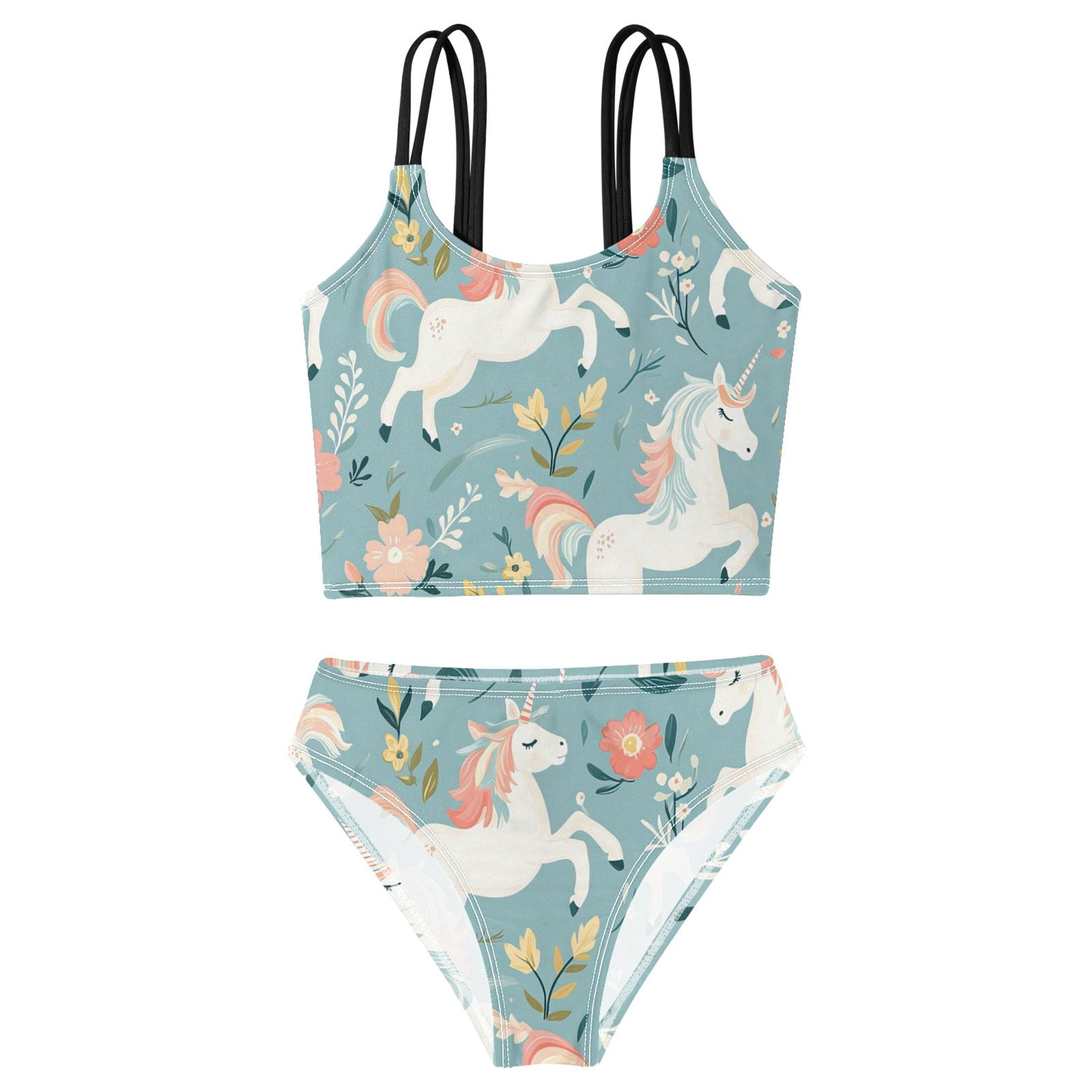 BZSMCE Swimsuit 2-Piece Tank Swimming Wear Quick Dry Bathing Suit ...