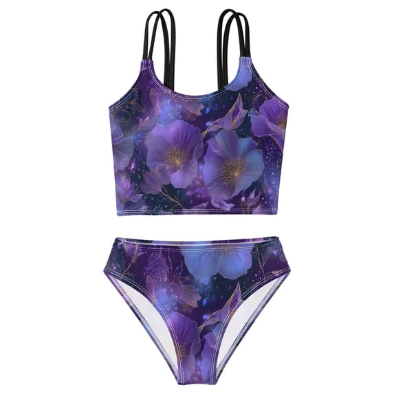 BZSMCE Swimsuit 2-Piece Tank Swimming Wear Quick Dry Bathing Suit ...