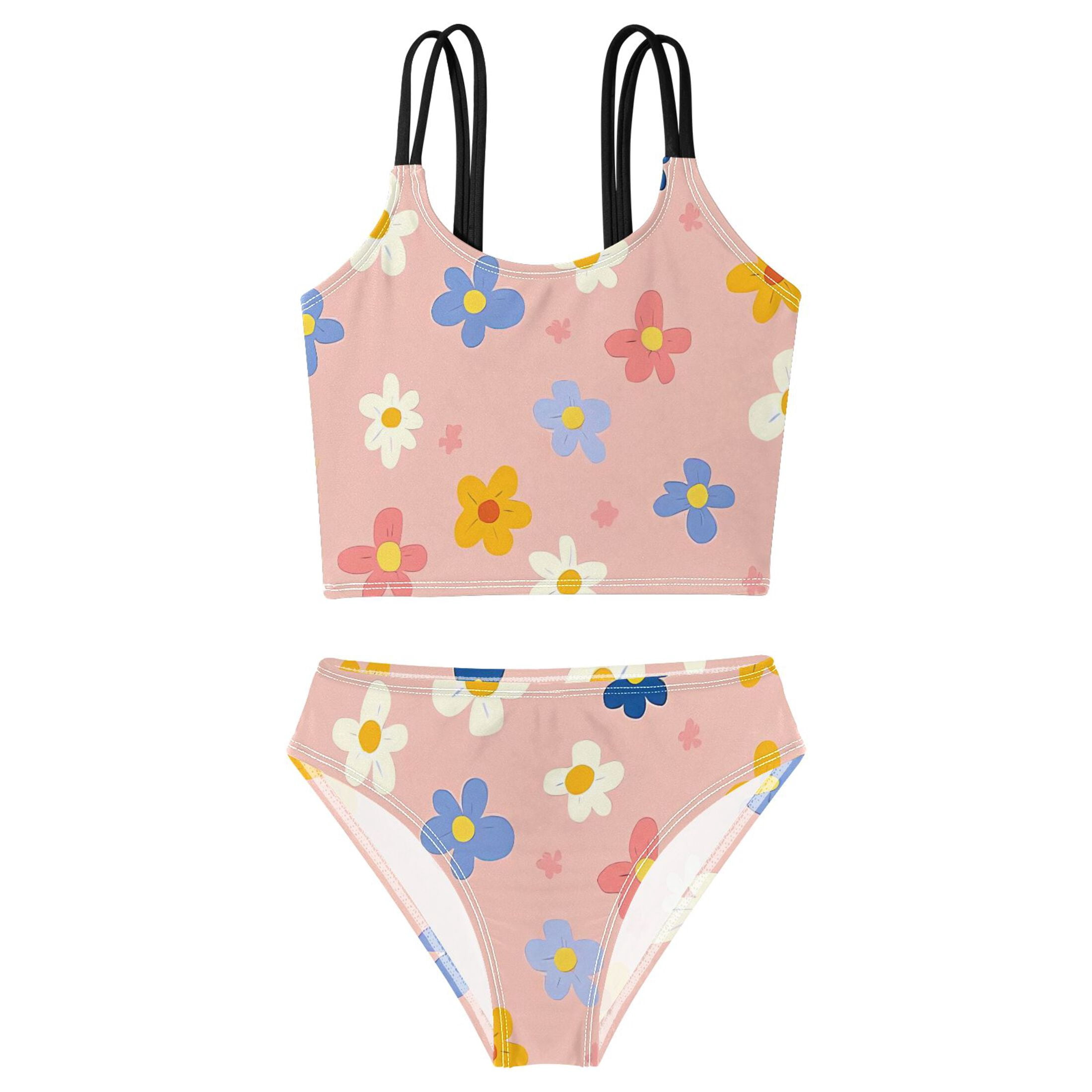 BZSMCE Swimsuit 2-Piece Tank Swimming Wear Quick Dry Bathing Suit ...