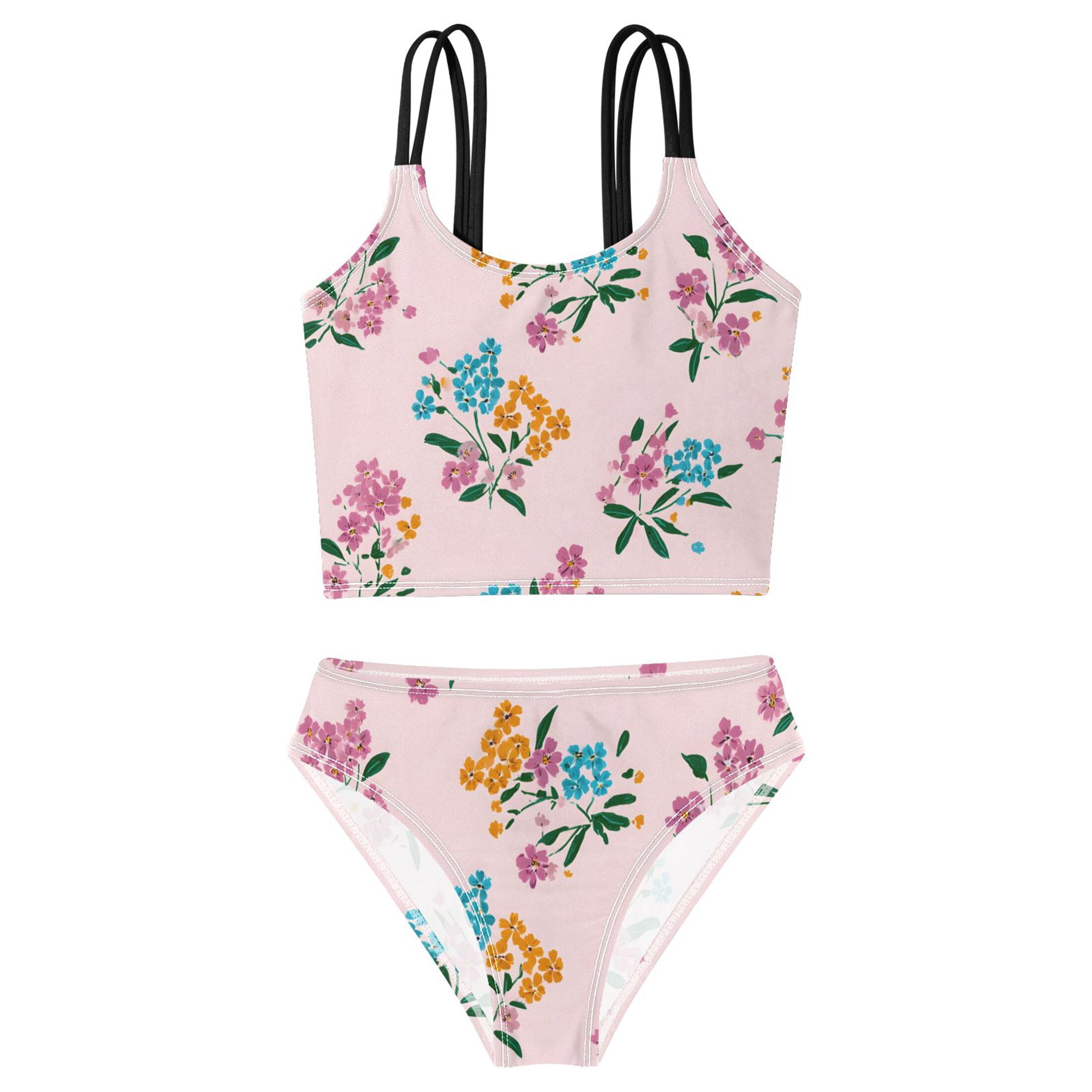 BZSMCE Swimsuit 2-Piece Tank Swimming Wear Quick Dry Bathing Suit ...