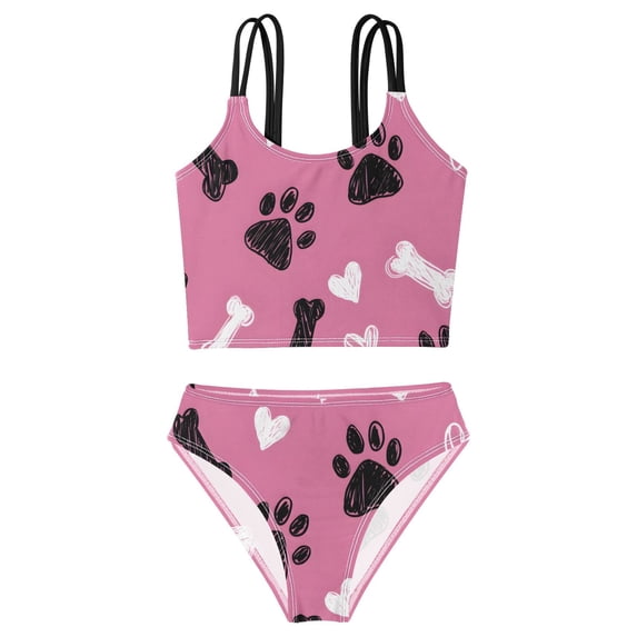 BZSMCE Swimsuit 2-Piece Tank Swimming Wear Quick Dry Bathing Suit-Hand ...