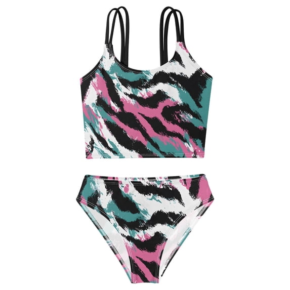 BZSMCE Swimsuit 2-Piece Tank Swimming Wear Quick Dry Bathing Suit-Hi ...