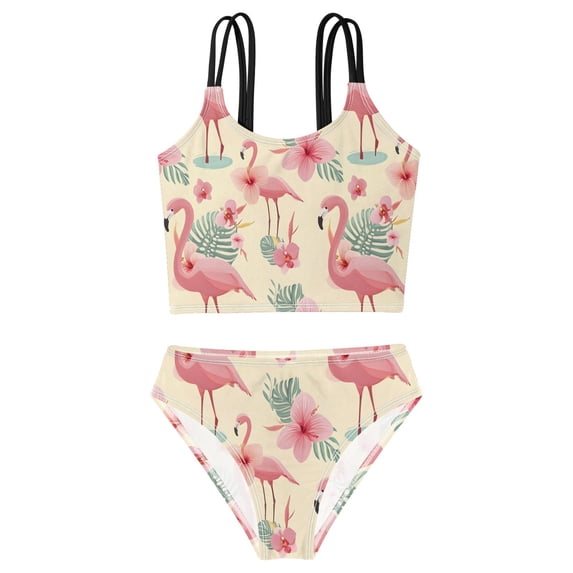 BZSMCE Swimsuit 2-Piece Tank Swimming Wear Quick Dry Bathing Suit-Light ...
