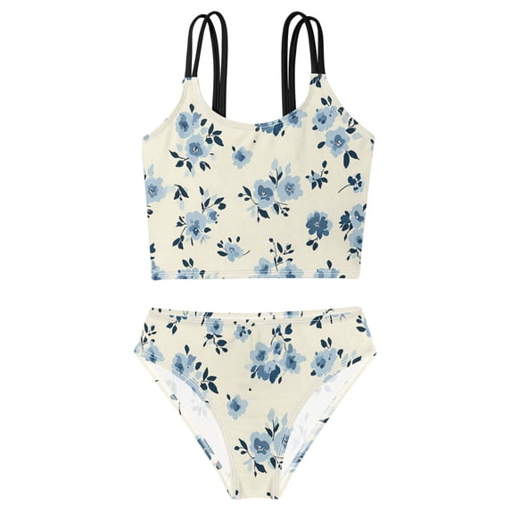 BZSMCE Swimsuit 2-Piece Tank Swimming Wear Quick Dry Bathing Suit-Light ...