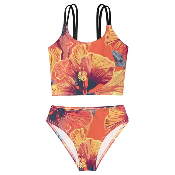 BZSMCE Swimsuit 2-Piece Tank Swimming Wear Quick Dry Bathing Suit ...