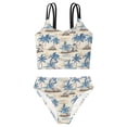 BZSMCE Swimsuit 2-Piece Tank Swimming Wear Quick Dry Bathing Suit-Palm ...