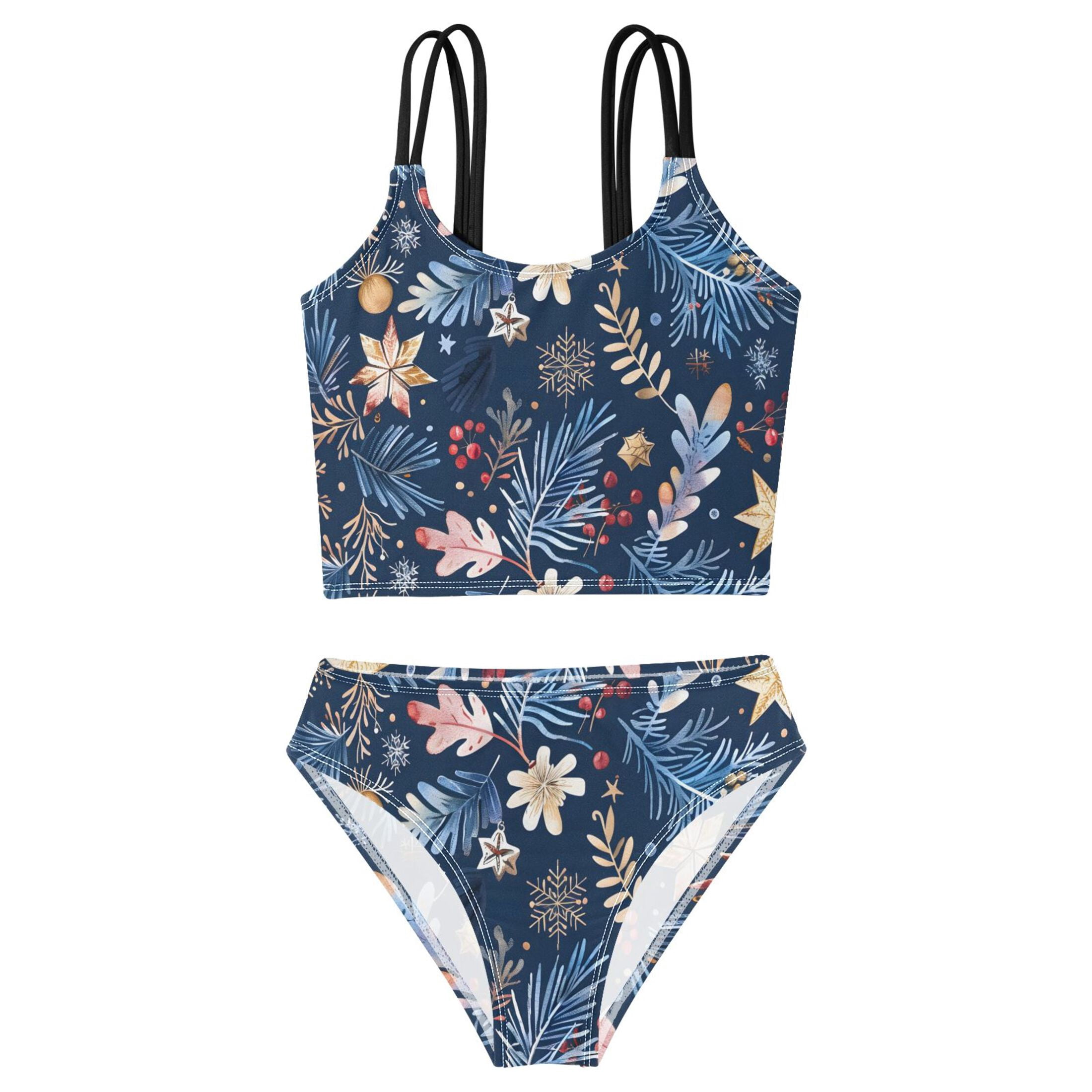 BZSMCE Swimsuit 2-Piece Tank Swimming Wear Quick Dry Bathing Suit-Pine ...
