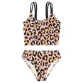 BZSMCE Swimsuit 2-Piece Tank Swimming Wear Quick Dry Bathing Suit-Pink ...