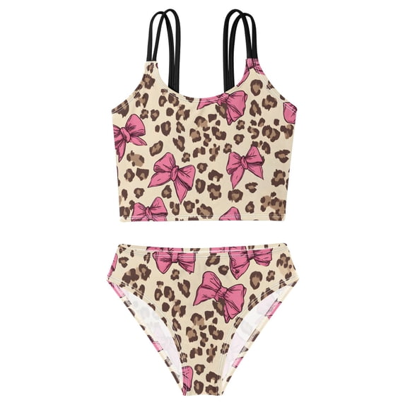 BZSMCE Swimsuit 2-Piece Tank Swimming Wear Quick Dry Bathing Suit-Pink ...