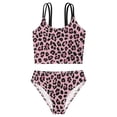 BZSMCE Swimsuit 2-Piece Tank Swimming Wear Quick Dry Bathing Suit-Pink ...