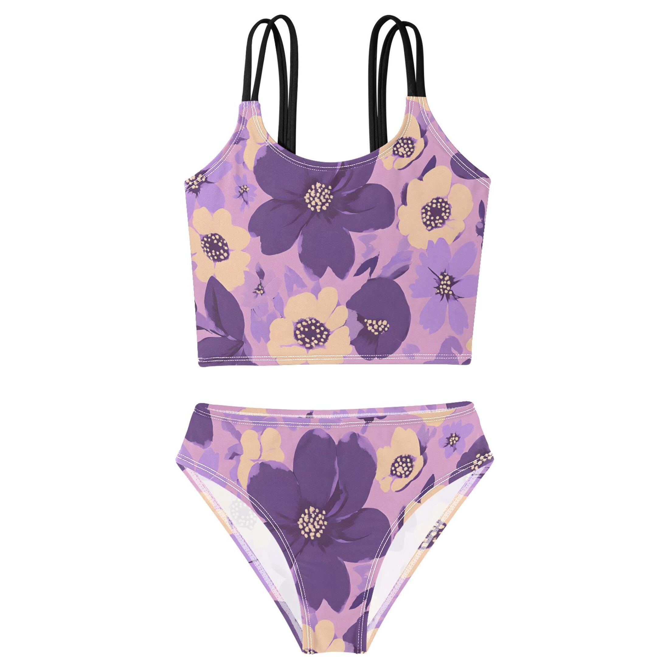 BZSMCE Swimsuit 2-Piece Tank Swimming Wear Quick Dry Bathing Suit ...