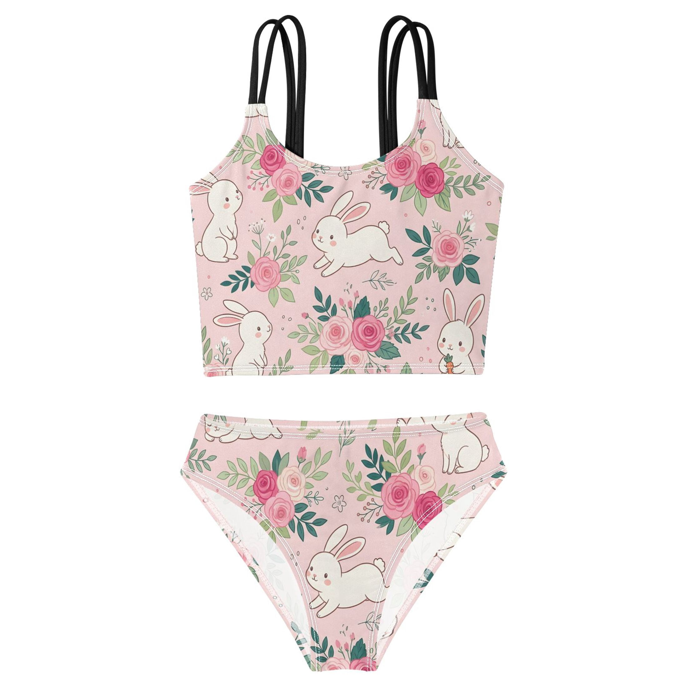 BZSMCE Swimsuit 2-Piece Tank Swimming Wear Quick Dry Bathing Suit ...