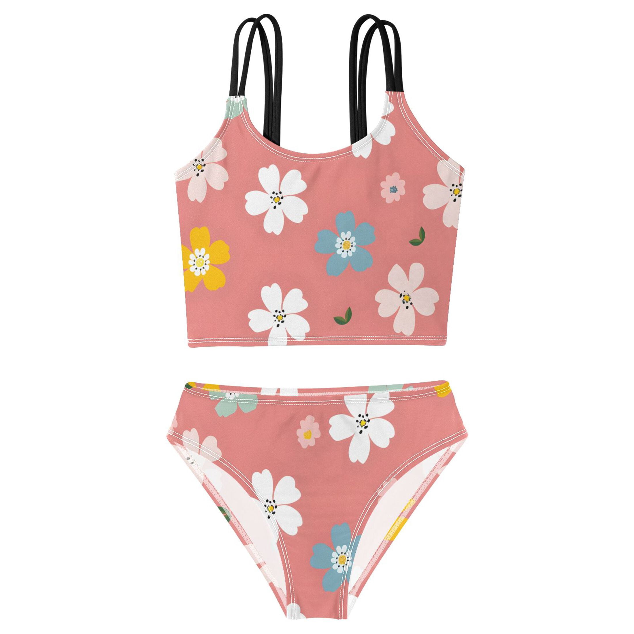 BZSMCE Swimsuit 2-Piece Tank Swimming Wear Quick Dry Bathing Suit ...
