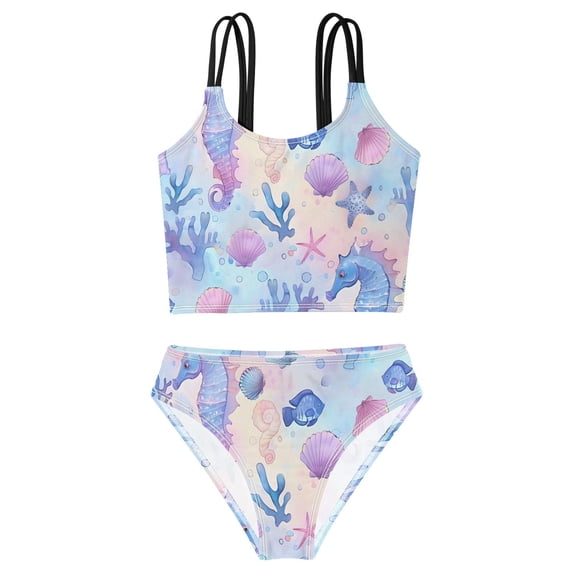BZSMCE Swimsuit 2-Piece Tank Swimming Wear Quick Dry Bathing Suit ...