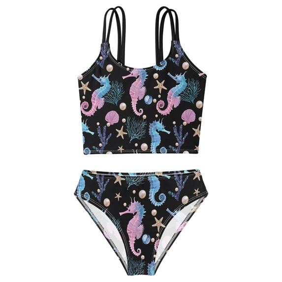 BZSMCE Swimsuit 2-Piece Tank Swimming Wear Quick Dry Bathing Suit ...