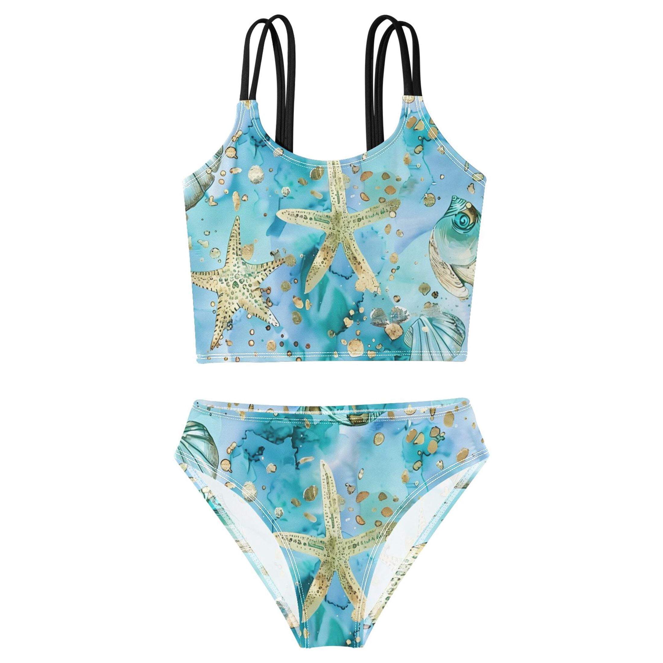 BZSMCE Swimsuit 2-Piece Tank Swimming Wear Quick Dry Bathing Suit ...