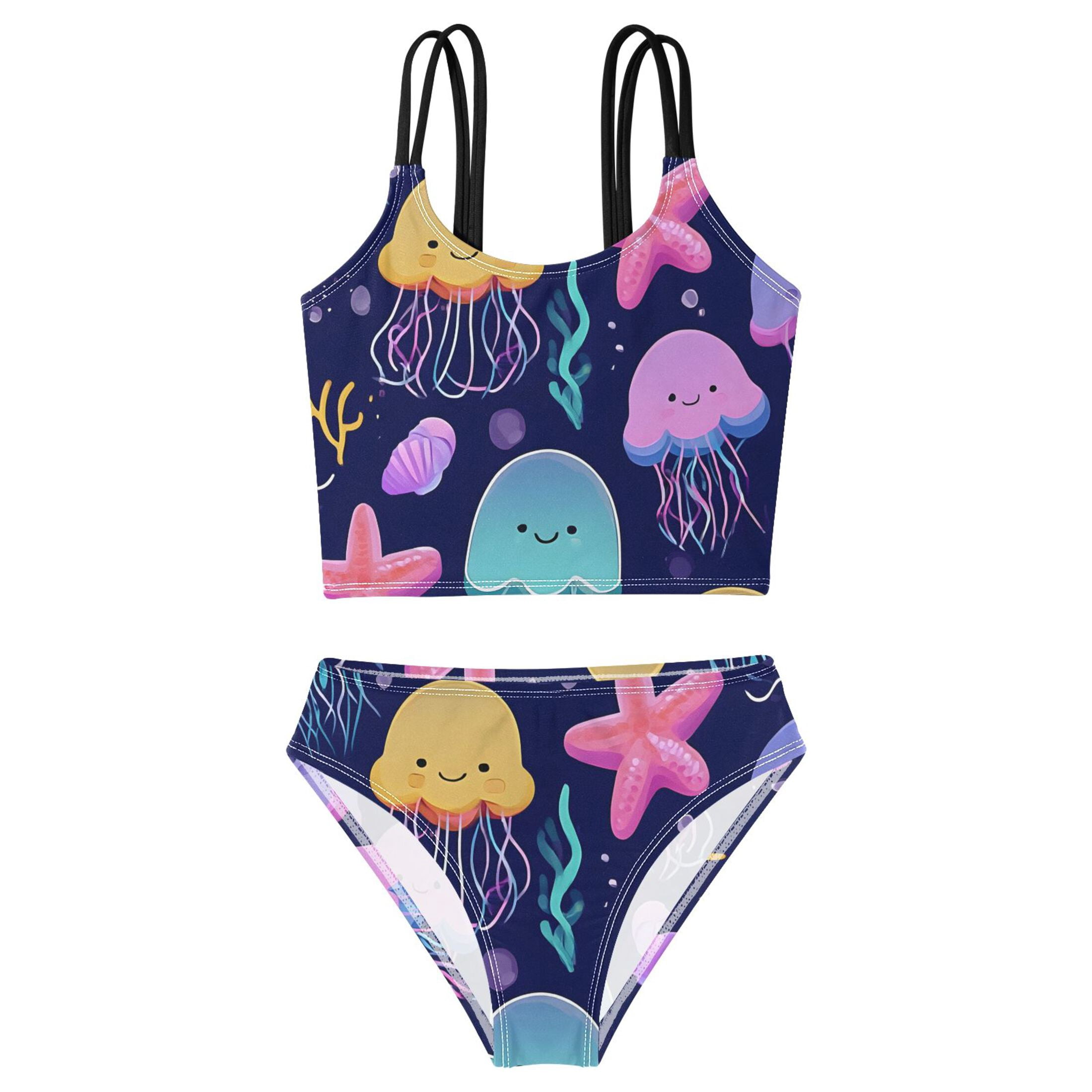 BZSMCE Swimsuit 2-Piece Tank Swimming Wear Quick Dry Bathing Suit ...