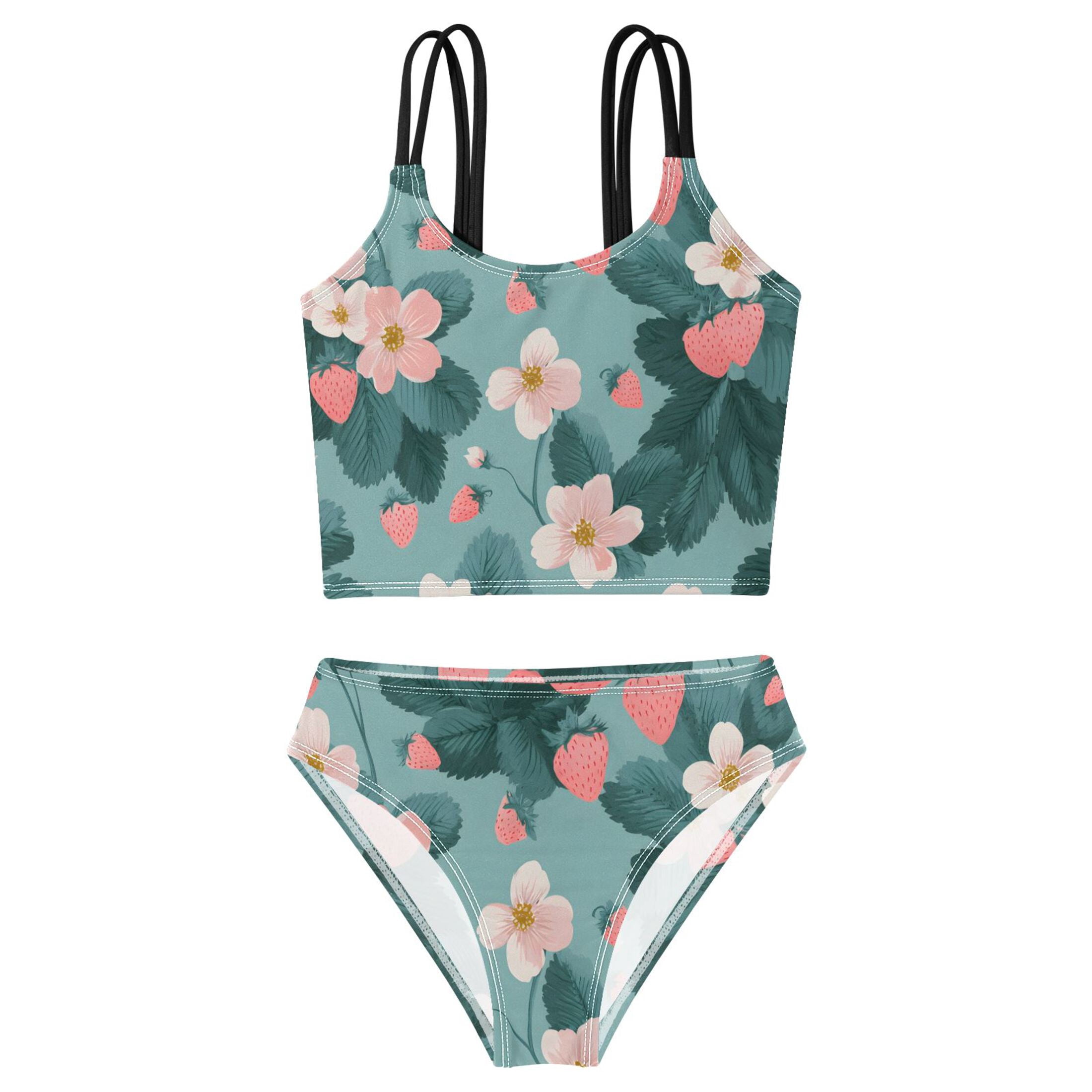 BZSMCE Swimsuit 2-Piece Tank Swimming Wear Quick Dry Bathing Suit ...