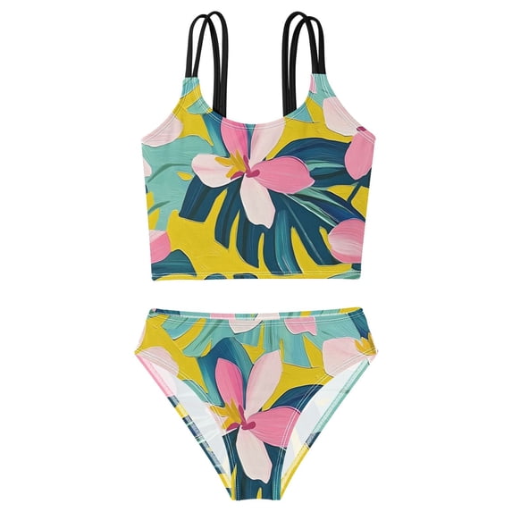 BZSMCE Swimsuit 2-Piece Tank Swimming Wear Quick Dry Bathing Suit ...