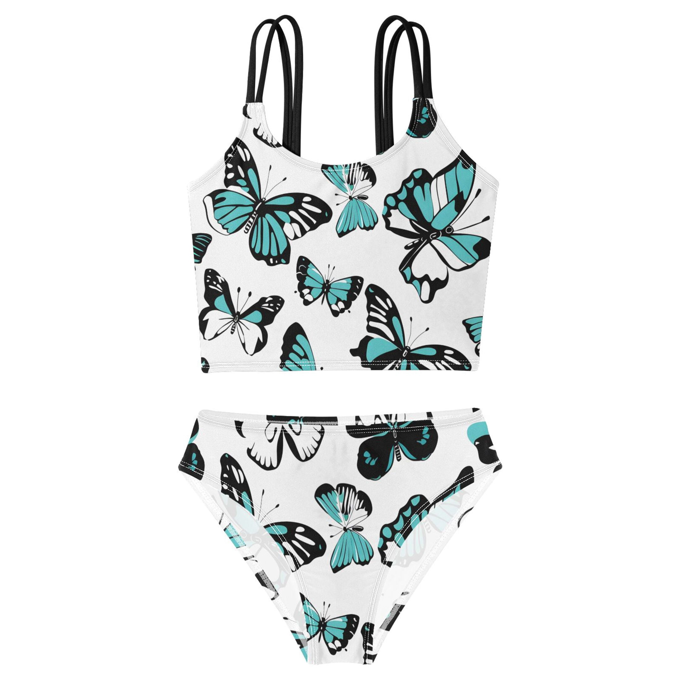 BZSMCE Swimsuit 2-Piece Tank Swimming Wear Quick Dry Bathing Suit ...