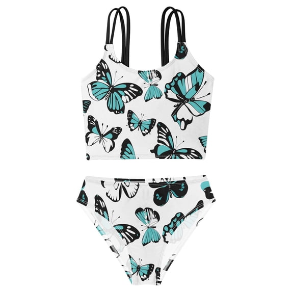 BZSMCE Swimsuit 2-Piece Tank Swimming Wear Quick Dry Bathing Suit ...