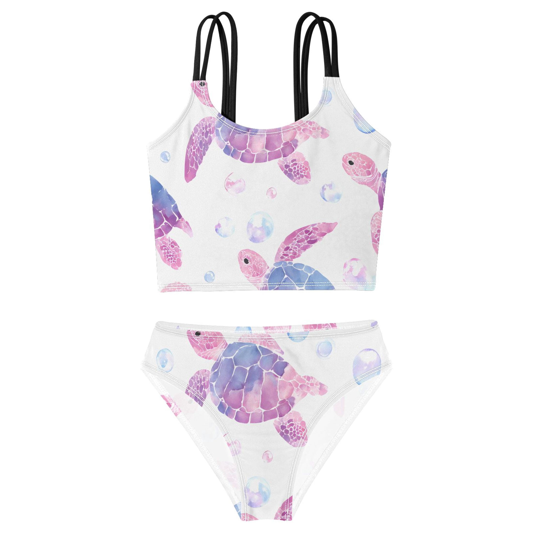 BZSMCE Swimsuit 2-Piece Tank Swimming Wear Quick Dry Bathing Suit ...