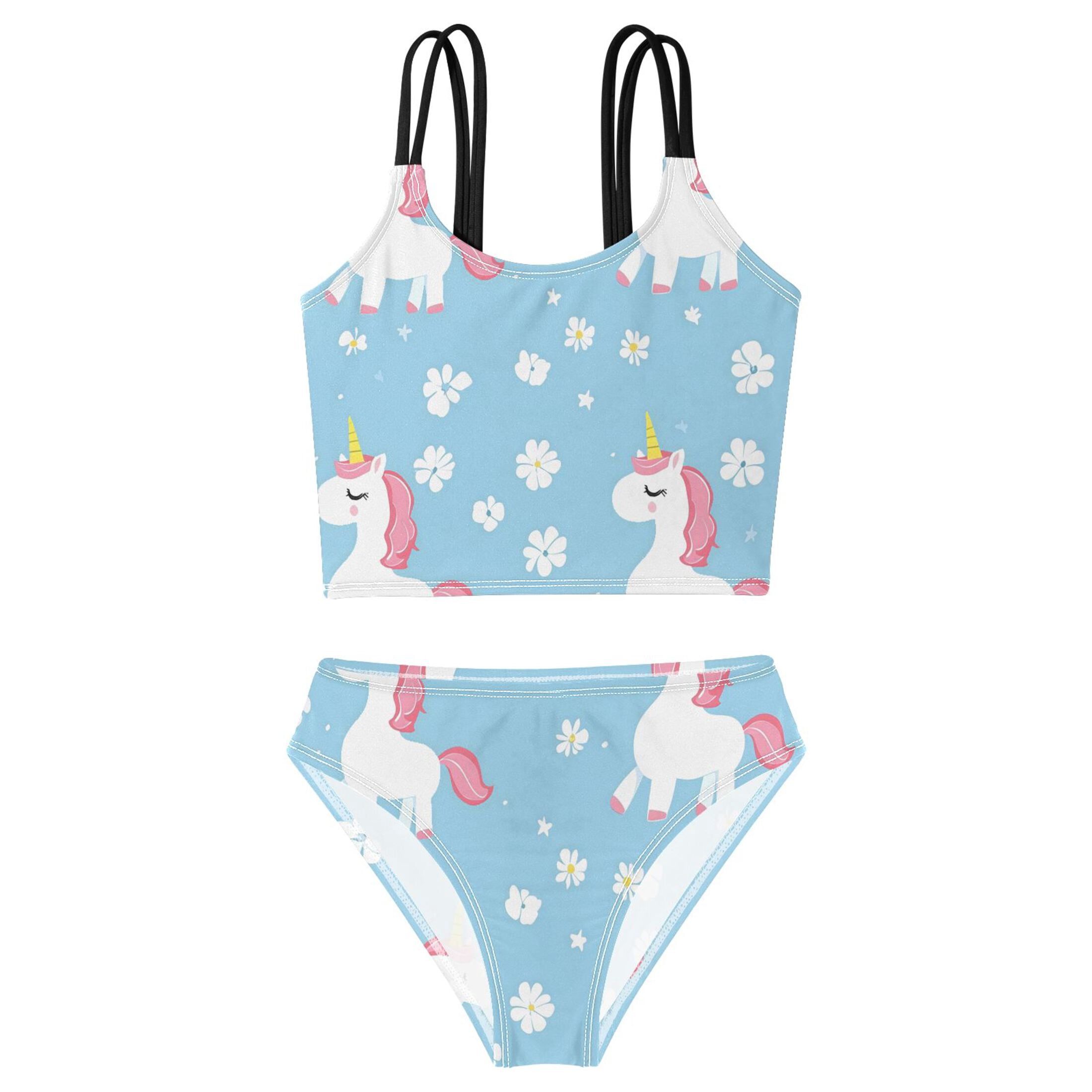 BZSMCE Swimsuit 2-Piece Tank Swimming Wear Quick Dry Bathing Suit ...