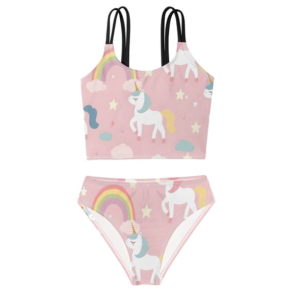 BZSMCE Swimsuit 2-Piece Tank Swimming Wear Quick Dry Bathing Suit ...