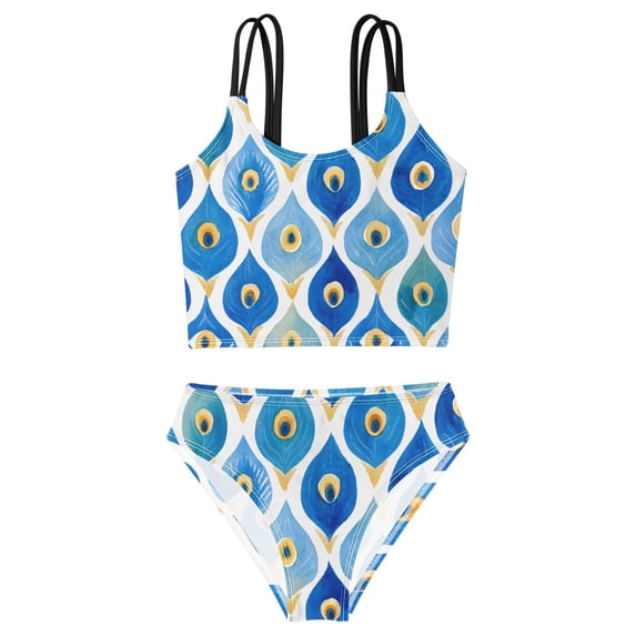 BZSMCE Swimsuit 2-Piece Tank Swimming Wear Quick Dry Bathing Suit ...