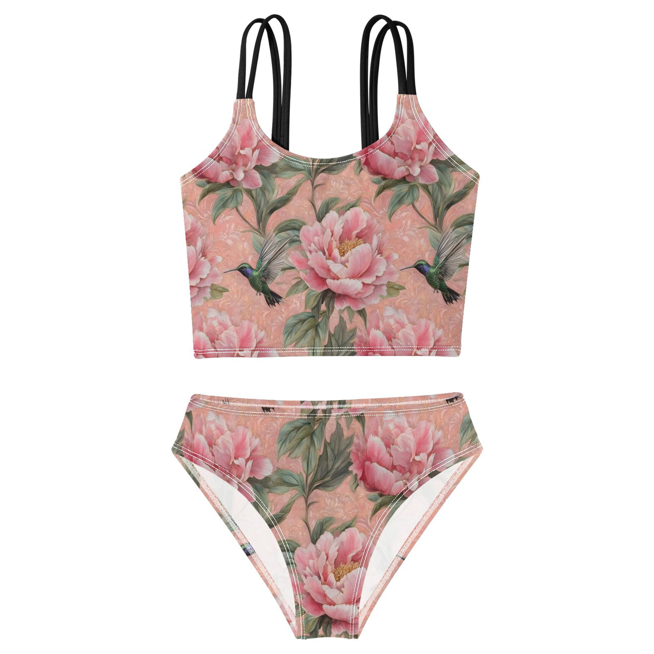 BZSMCE Swimsuit 2-Piece Tank Swimming Wear Quick Dry Bathing Suit ...