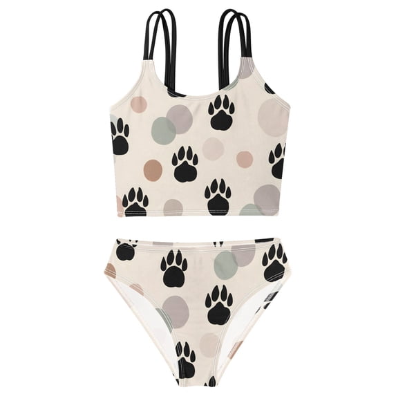 BZSMCE Swimsuit 2-Piece Tank Swimming Wear Quick Dry Bathing Suit-Wave ...