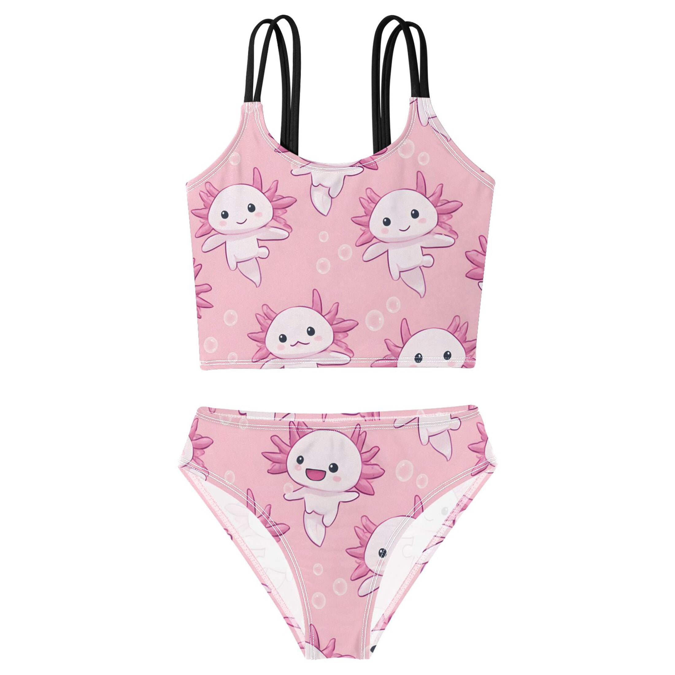 BZSMCE Swimsuit 2-Piece Tank Swimming Wear Quick Dry Bathing Suit-White ...