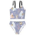 BZSMCE Swimsuit 2-Piece Tank Swimming Wear Quick Dry Bathing Suit-White ...