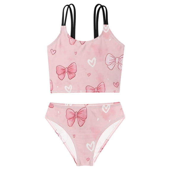 BZSMCE Swimsuit 2-Piece Tank Swimming Wear Quick Dry Bathing Suit-White ...
